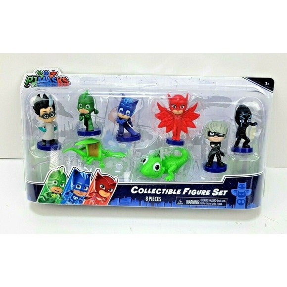 Toys | Pj Masks 8 Piece Collectible Figure Set Catboy Romeo Gekko ...